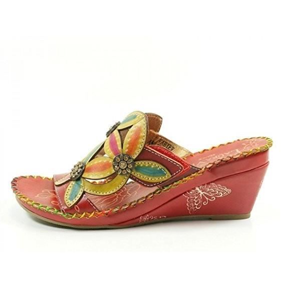 Laura Vita - Varier - Mule - Rouge - Taille:40 Couleur:Rouge - Cdiscount