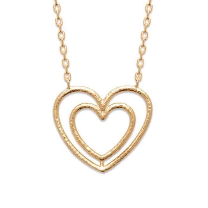 Collier Plaqué Or 'Cléopatra' doré martelé - 18x16 mm [R7712] - Achat ...