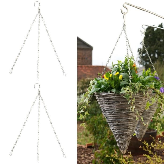 Omabeta Chaîne de pot de fleur 10pcs Chaîne Suspendue avec Crochets ...