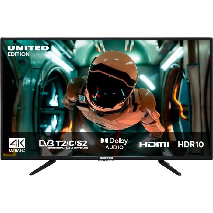 43Du58-2024 43 Pouces 4K Uhd Tv 109 Cm Téléviseur Full Matrix Led Light Tnt Dvb-T2-S2-C Hevc Ci+ ...