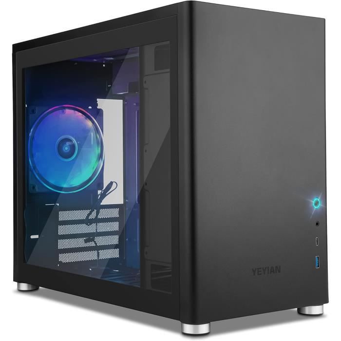 Hussar Boîtier Mini Tour Pc Ordinateur Jeu Bureau Maison Gaming ...