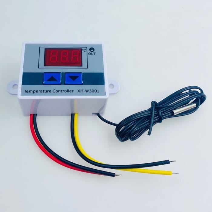 W3001 12V -Régulateur de température numérique,contrôle de température,micro ordinateur ...