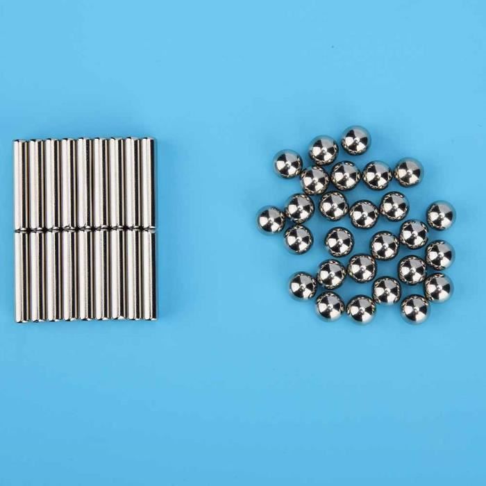 ZERONE Jouet de boule magnétique 36 bâtons magnétiques 27 boules ...