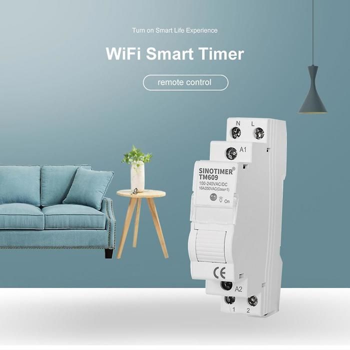Sinotimer Tm609 Wifi Smart Timer Switch Tuya App Télécommande Sans Fil ...