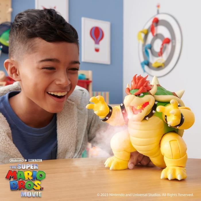 Figurine électronique Bowser - JAKKS PACIFIC - Mario Movie - 18 cm ...