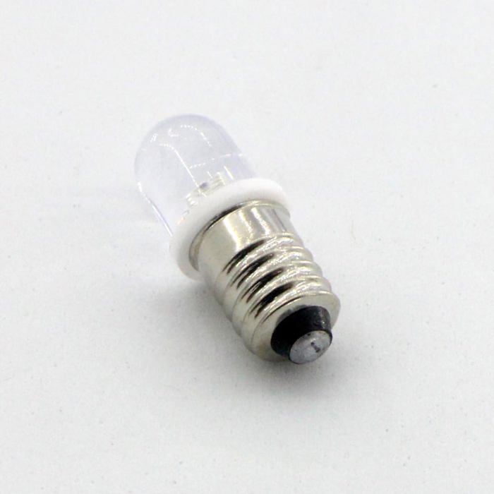 10pcs E10 24V Spot Ampoule LED Lampes Blanc chaud + 10pcs E10 Base 0 ...