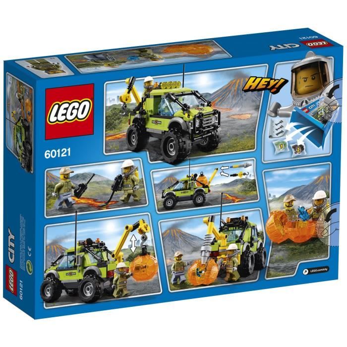 LEGO® City 60121 Le Camion d'Exploration du Volcan - Cdiscount Jeux ...