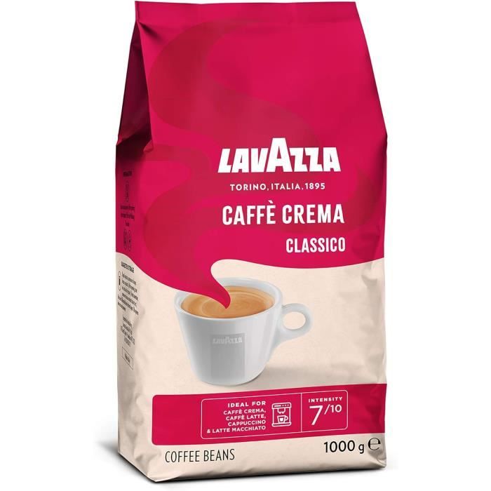 Lavazza Café medium roast Café Crème Classique, Grain entier48 ...