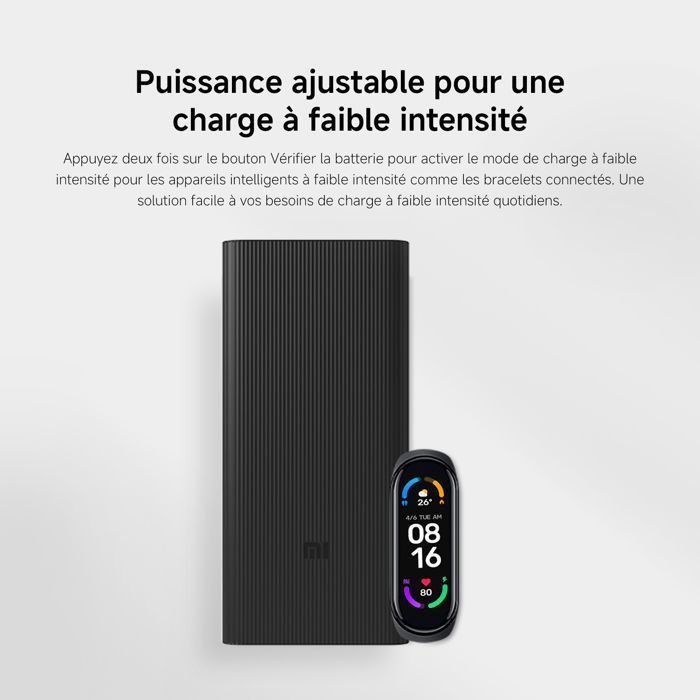 Power Bank - XIAOMI - 30000mAh - Charge rapide intelligente - 3 ...