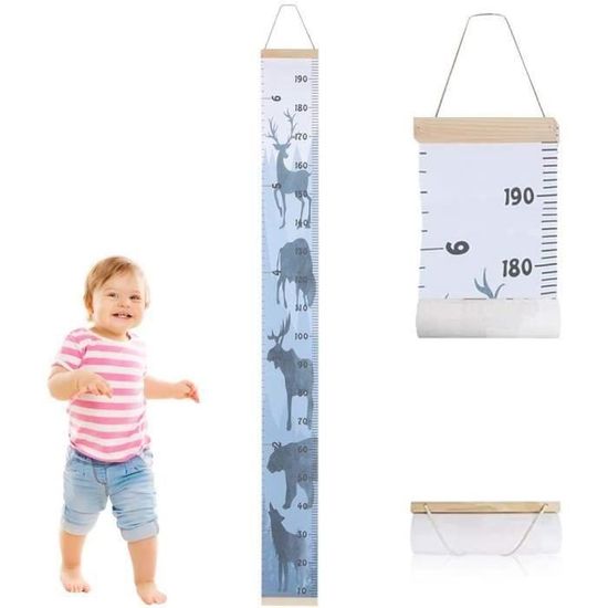 Toise Murale Enfant - AUTREMENT - Règle Graduée - Blanc - Motif de ...