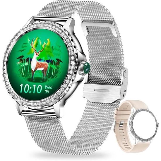 Montre Connectée Femme, Smartwatch Sport Ip68 Avec Fonction Féminine ...