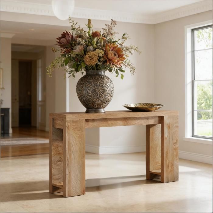 Table console 160x30 cm EVRYAE - design extra long et compact, style ...