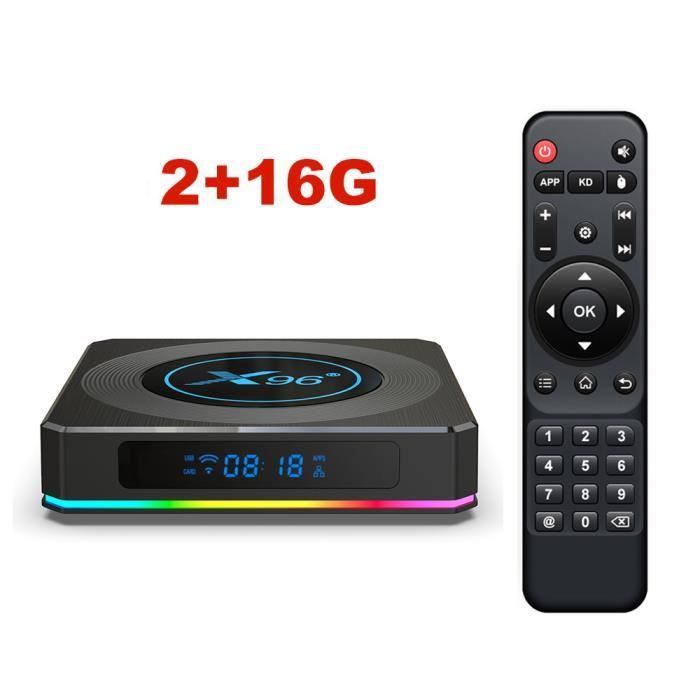 Ue Plug - 2G16G - Mini boîtier Smart TV X96 X4, Android 11, Amlogic S905X4, lecteur multimédia ...