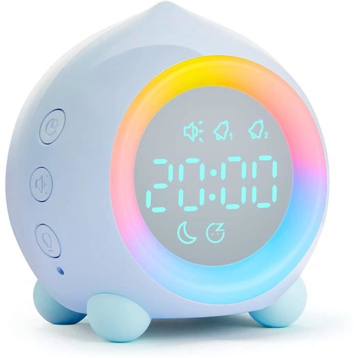 Réveil Enfants, LED Numerique Lampe Réveil avec Charge USB / Réglable ...