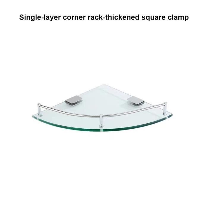Porte accessoire,HOShelves-Étagère d'angle murale en verre,rangement ...