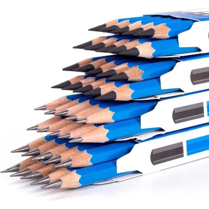 Crayons Crayons De Plomb En Bois Dessin Crayon 6H ~ 12B Sketch En Bois ...