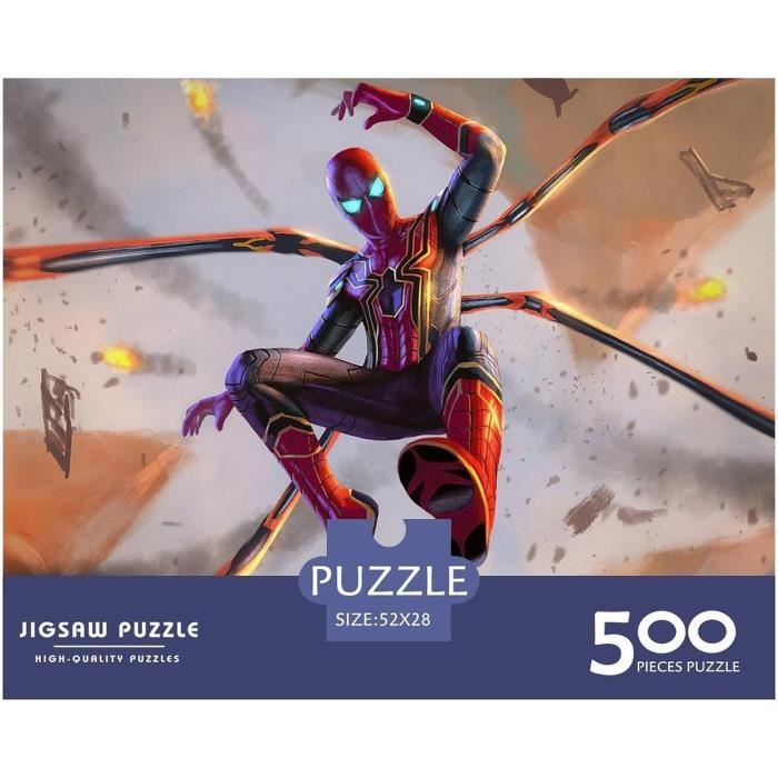 Puzzle Spider Fly Man en Bois - 500 Pièces - Jeu de Puzzle Carré ...