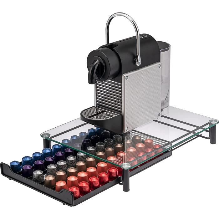 LIWI-Boîte à capsules de café pour 60 boîtes à café Nespresso, tiroir ...