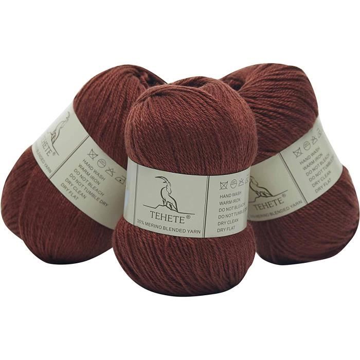 Fil de Laine, 35% Fil de Laine Mérinos, 3 Torons, 50 g, pour Couverture ...