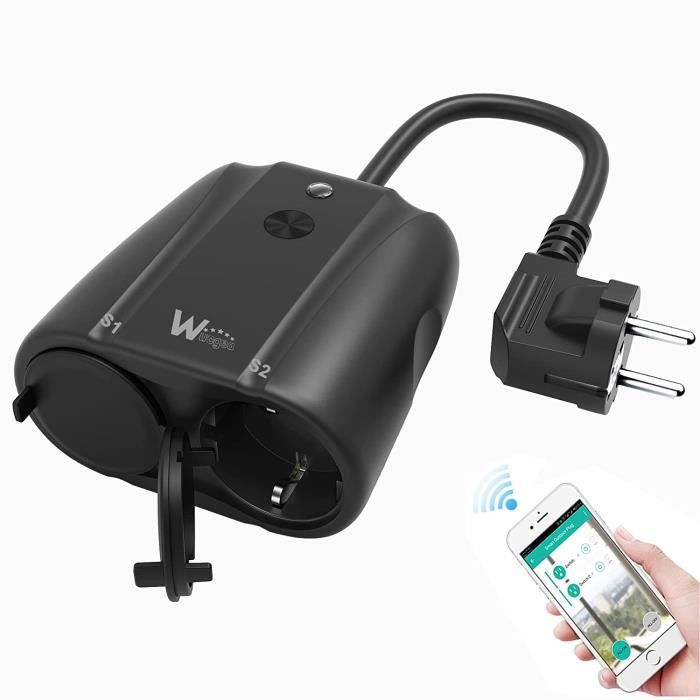Prise Intelligente Extérieure - Multiprise Connectée alexa avec 2 ...
