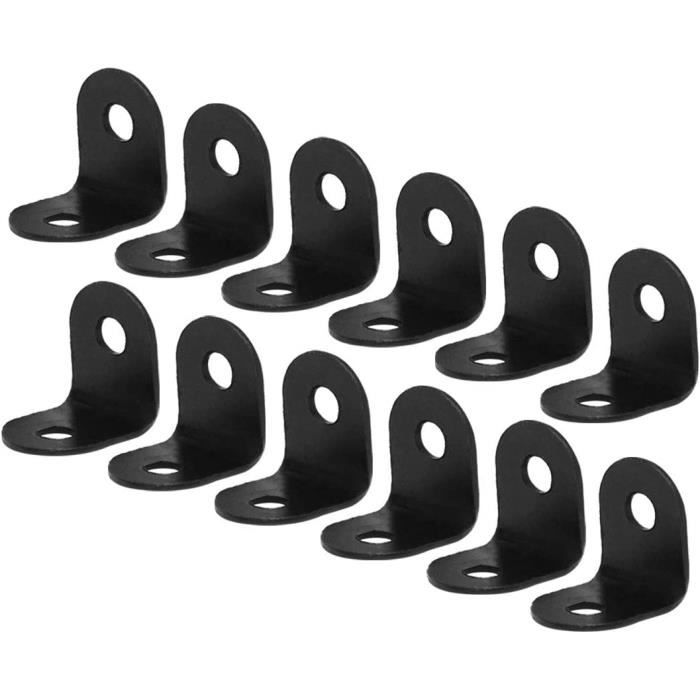 Sourcing Map 12pcs Equerre D angle Droit Équerre Fixation Plaque ...