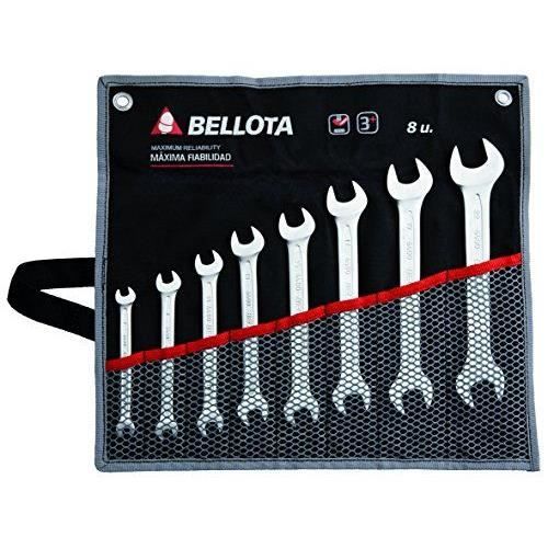 Bellota 6490-8 BS Jeu de 8 clés plates dans un sac en nylon renforcé ...