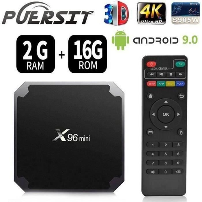 PUERSIT X96 MINI TV BOX 2GO + 16GO Android 90 Multi-Core 64bit Cortex-A53 GPU Mali-4504KHD ...