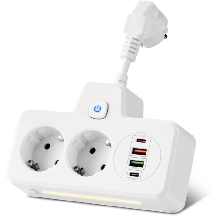 Prise Ue De Courant Multiprise Murale Prise D'Extension Pd Qc3.0 Charge ...