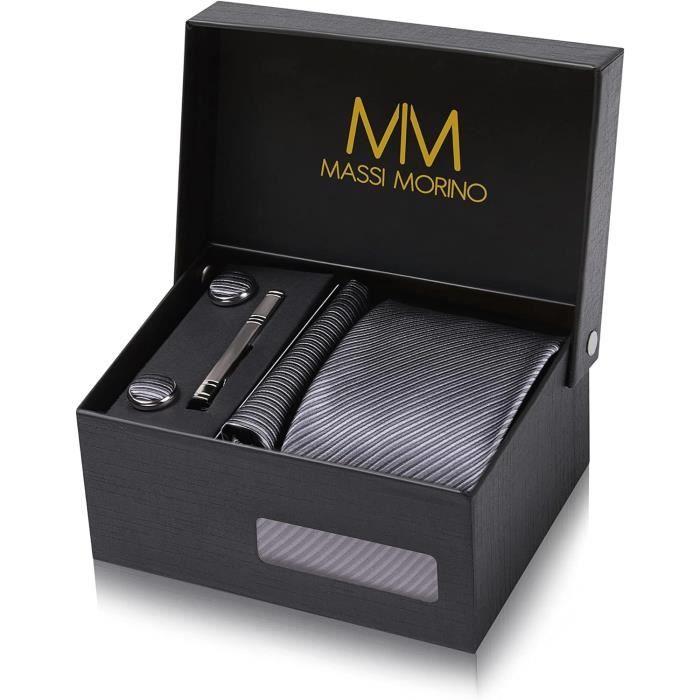 Cravate Hommes - Avec Mouchoirs De Poche, Boutons De Manchette Et ...