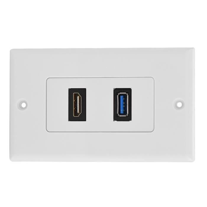 Prise Murale USB Durable Prise USB Prise De Panneau Mural Solide De ...