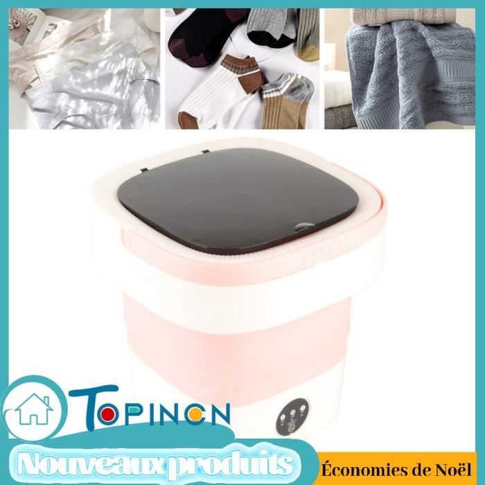 EJ.life Mini laveuse à seau portable Machine à Laver Pliante, Mini ...