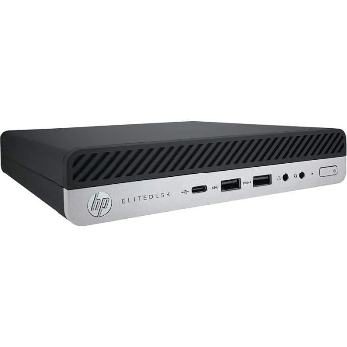 Unite centrale mini HP ELITEDESK 800 G4 MINI - Ram 32Go - SSD 512Go - Core i7 - Windows 10 ...