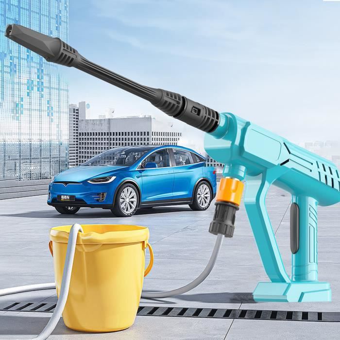 MAWIRON Pistolet de Lavage voiture Nettoyeur 45Bar 18VSans fil avec ...