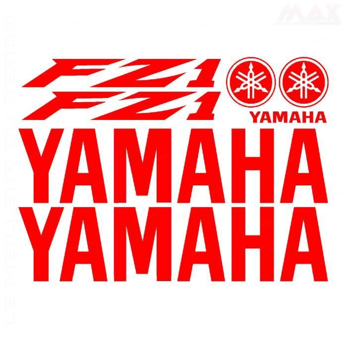 7 stickers FZ1 – ROUGE – sticker YAMAHA FZ 1 1000 FZS - YAM404 ...