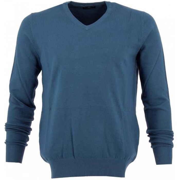Pull Real Cashmere - REAL CASHMERE - IUB108842-BLEUCAN - Col V - Homme ...
