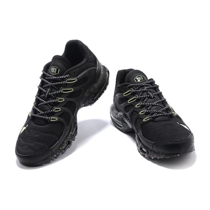Baskets NIKKE TN Plus 3 Chaussures Citron noir 8989-6 Hommes Femmes SZ ...