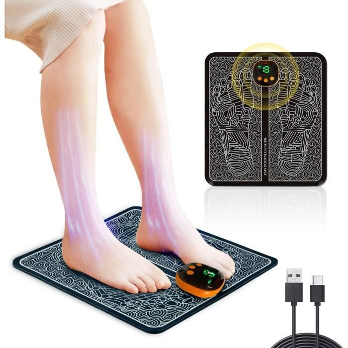 Massage Des Pieds, Ems Foot Massage Pad, Tapis Électrique Portatif De ...