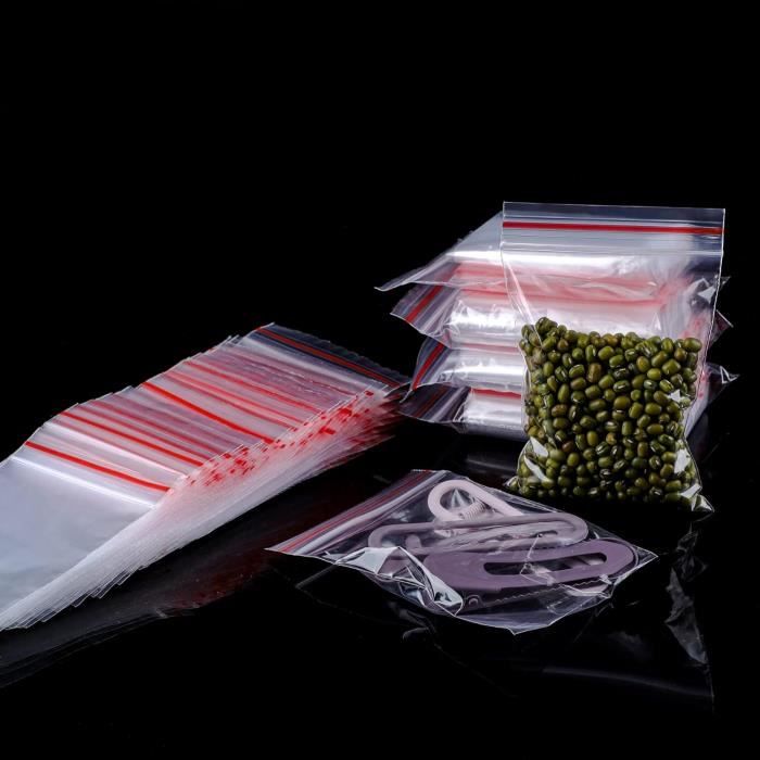 300 Pièces Petit Pochette Plastiques Transparentes 5 X 7 Cm Plastique ...