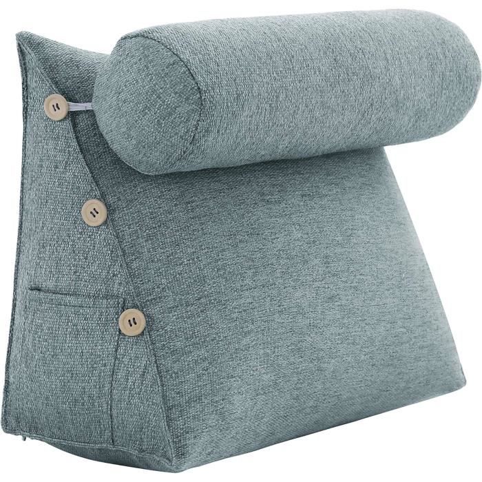 VERCART Coussin de Lecture Incliné Traversin de Dossier Repos de Tête de lit Compensé ...