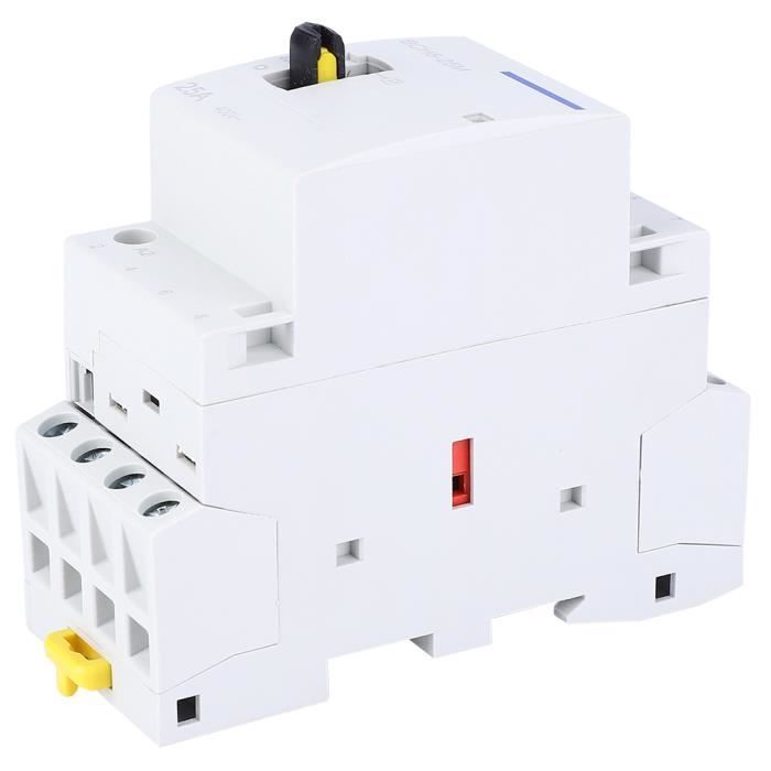YOSOO Contacteur AC Rail Din BCH8-25M 230V 4P 25A Contacteur modulaire AC domestique avec ...