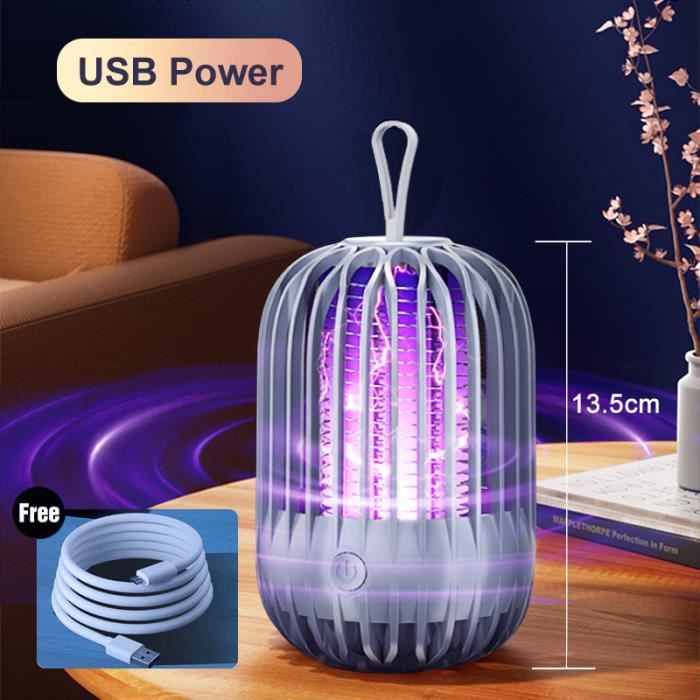 LAMPE ANTI-INSECTE,USB basics Gray--Mini lampe électrique anti ...