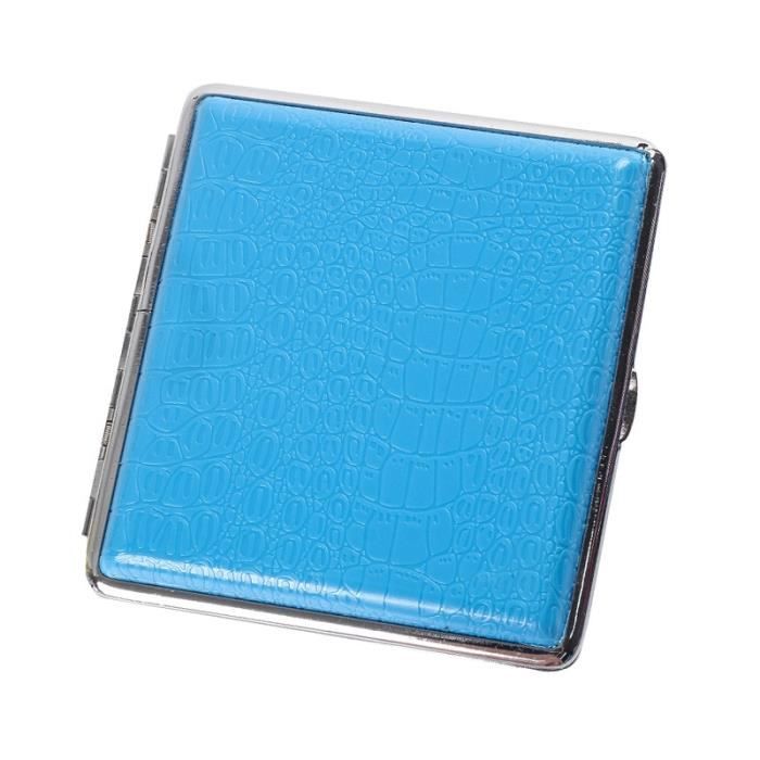 ETUI A CIGARETTE,Blue--Boîte à Cigarettes en cuir, étui porte cigare de ...