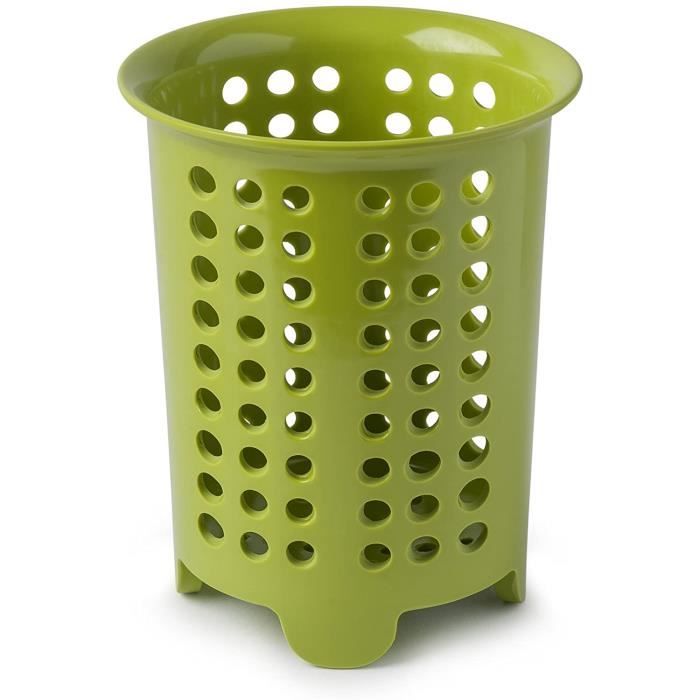 Zeal Egouttoir à Couverts / Pot à Ustensiles Mélamine Vert Anis 14 x 14 ...