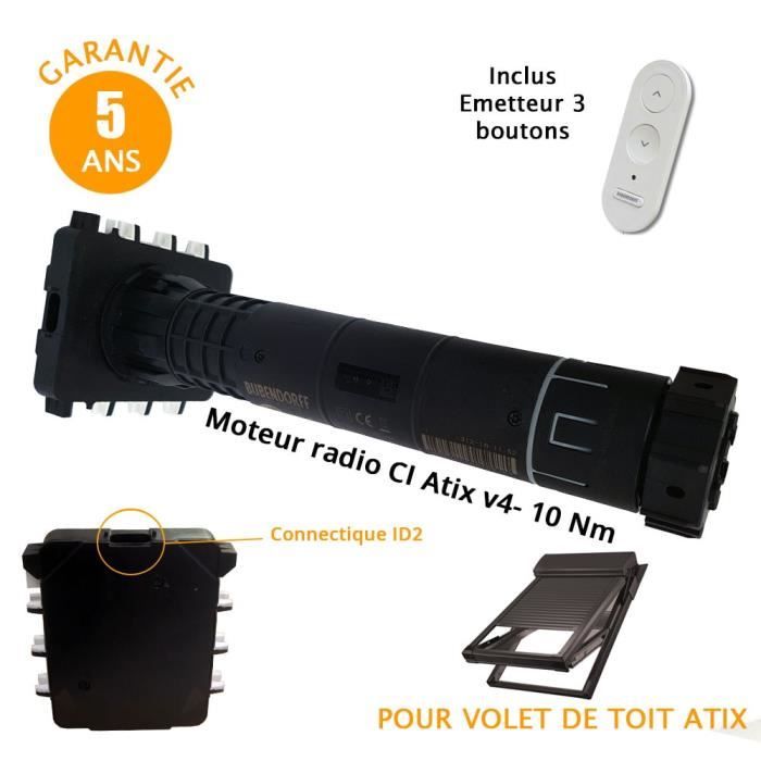 Moteur radio CI ATIX v4 + télécommande Bubendorff - 10 Nm - Cdiscount ...