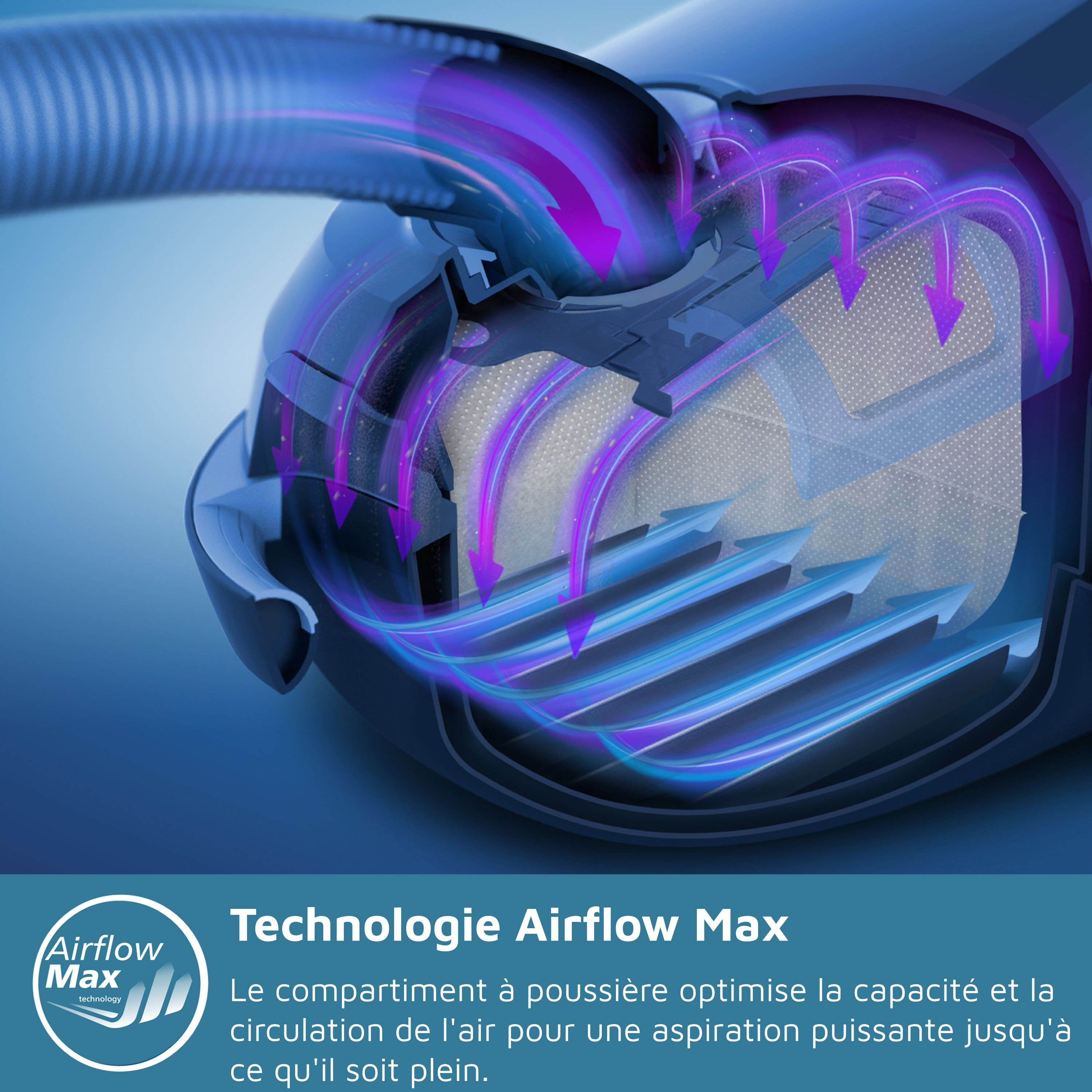 Aspirateur avec sac - PHILIPS - XD3112/09 - Série 3000 Performer ...