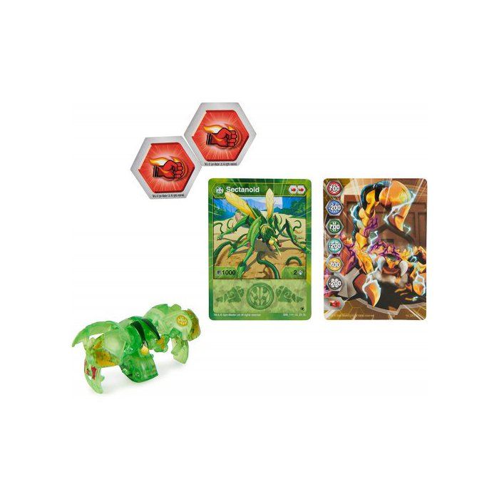 Coffret Bakugan - Pack Sectanoid : Boule Transparente Verte Figurine ...