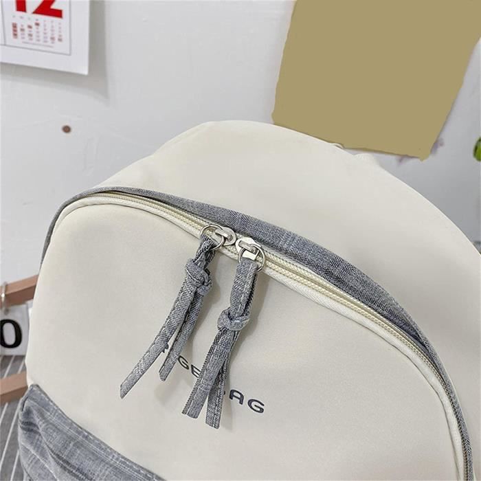 Sac À Dos Pour Fille - Motif À Carreaux - Avec Fermeture Éclair[H6920 ...