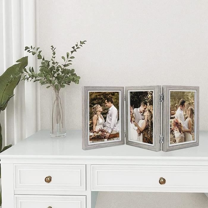 Cadre Photo Multiple 3 Photo 10X15Cm Cadre Photo En Bois Triple Cadre ...