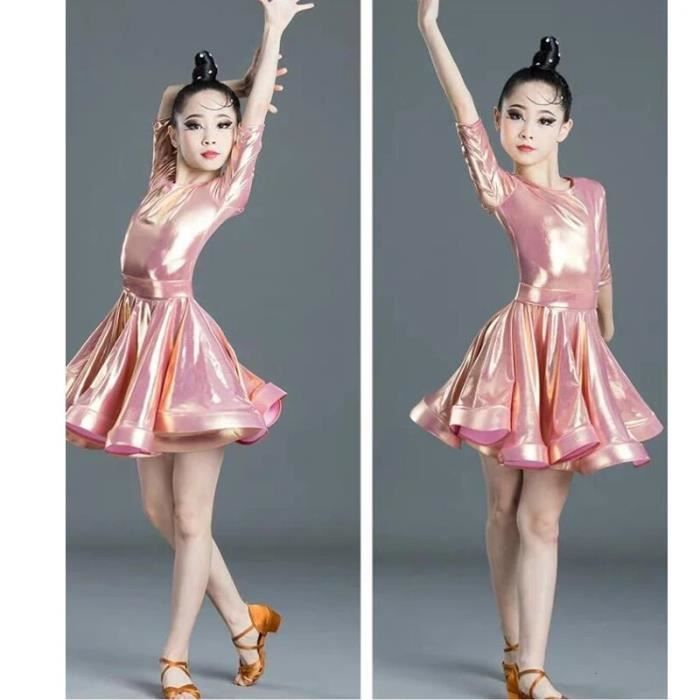 Robe Robe De Danse Latine Pour Filles Tenue De Bal Costume De Danse