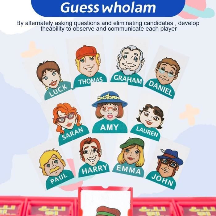 Qui Est-Ce Jeu De Société, Jeu De Société Qui Est Ce, Jeu De Devinettes ...